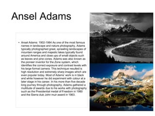 Types of photography assignment | PPT