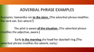 Types of phrases | PPTX