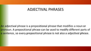 Types of phrases | PPTX