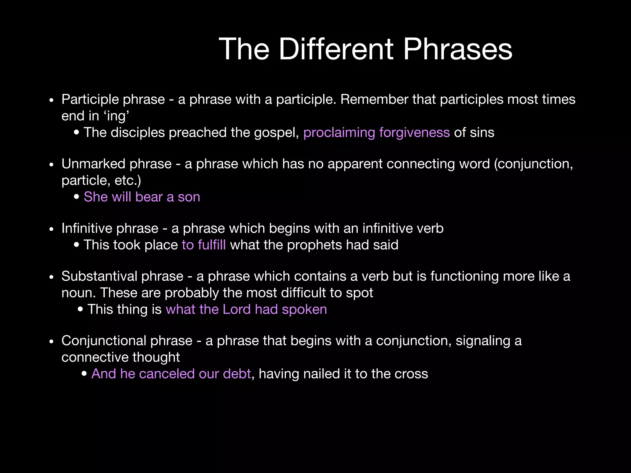 Types of phrases | PPT