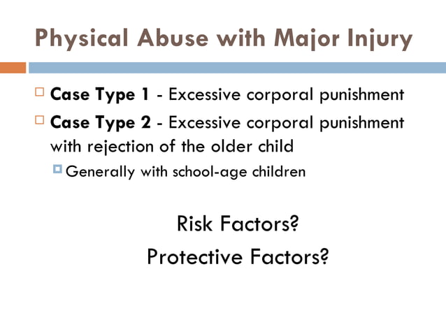Child Physical Abuse | PPT