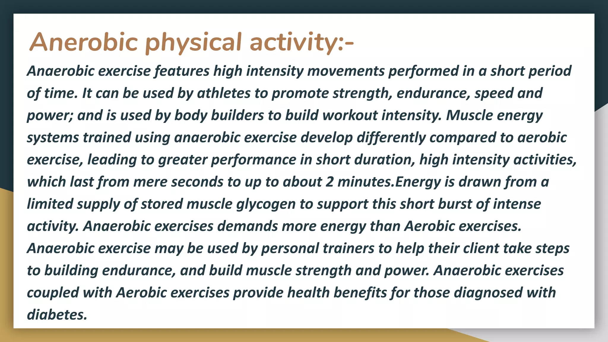 Types of physical activity and their intensity | PDF
