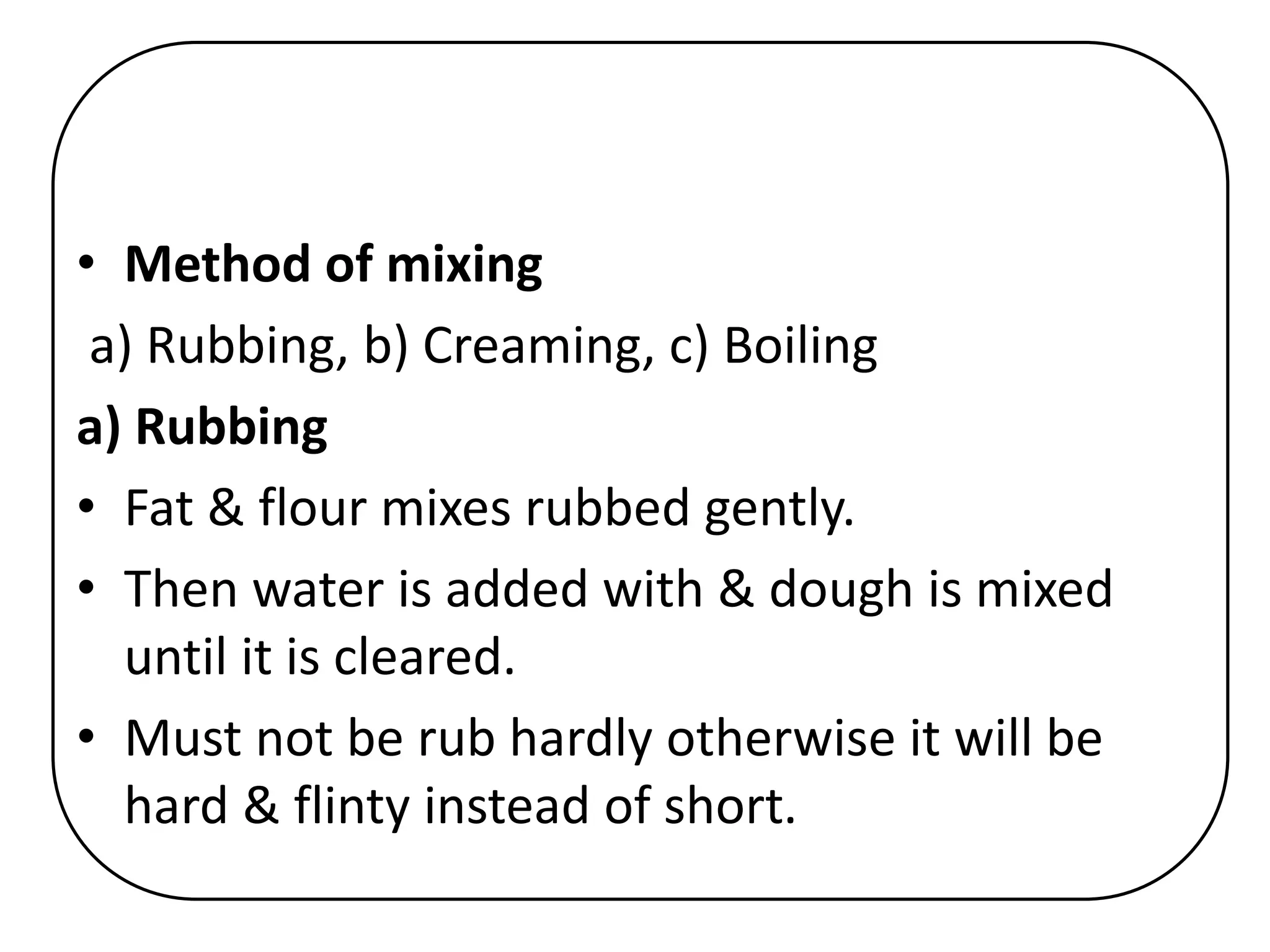 Types of pie & pastries formulation,mixing and moulding methods | PPTX