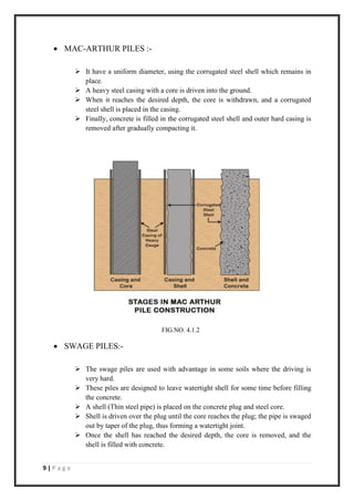 Types of pile foundation | PDF