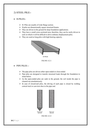 Types of pile foundation | PDF