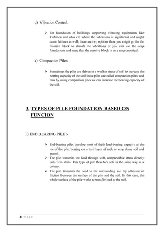 Types of pile foundation | PDF