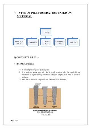 Types of pile foundation | PDF
