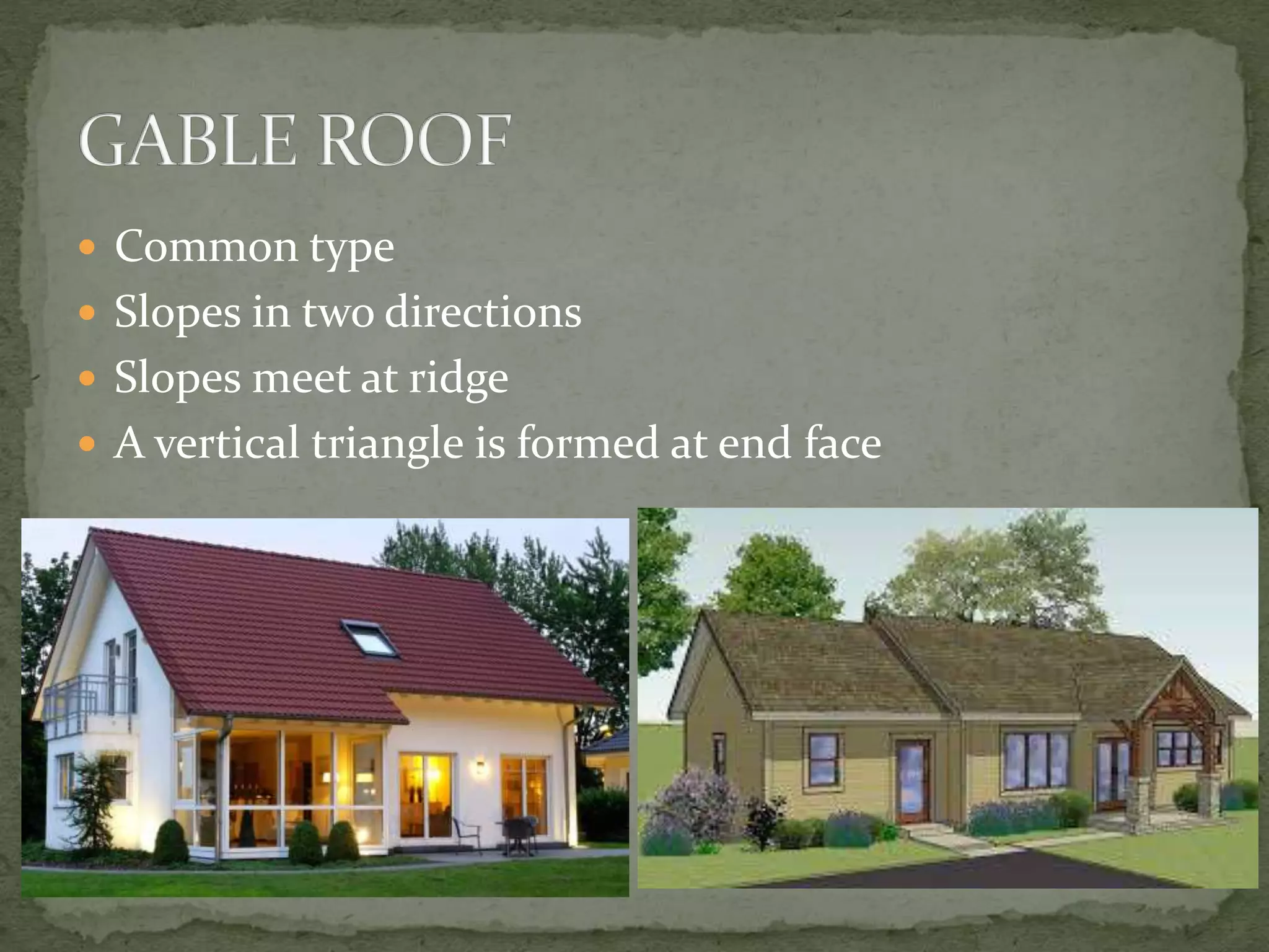 Types of pitched roofs | PPTX