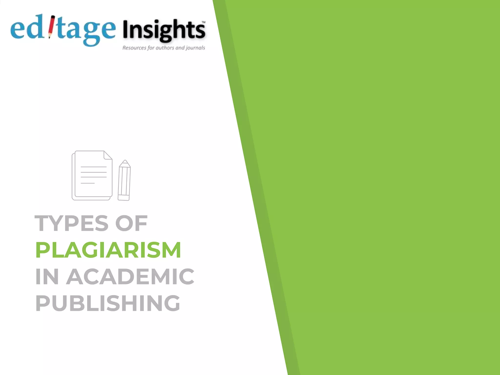 Types of plagiarism in academic publishing | PPTX
