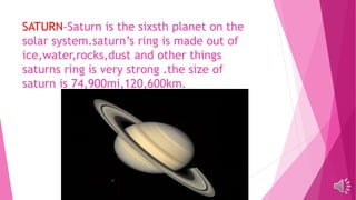 Types of planets | PPTX | Geography | Science