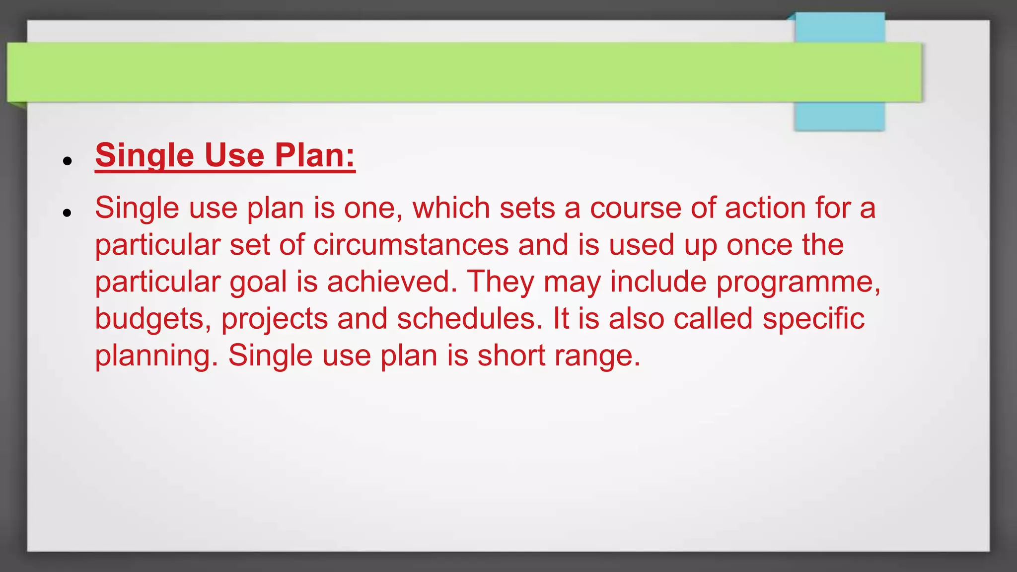 Types of planning | PPTX