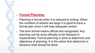 Types of planning | PPTX