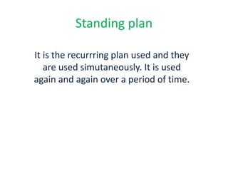 Types of plans | PPTX