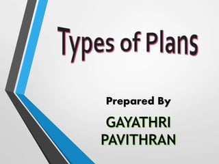 Types of plans | PPTX