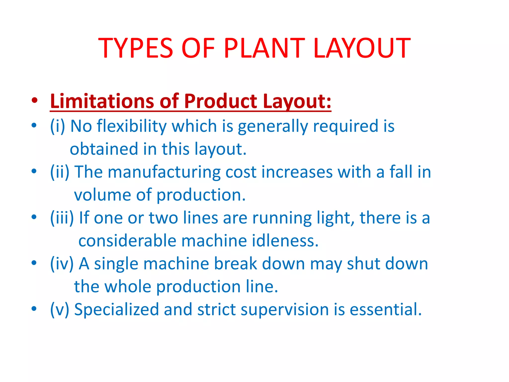 Types of plant layout | PPTX