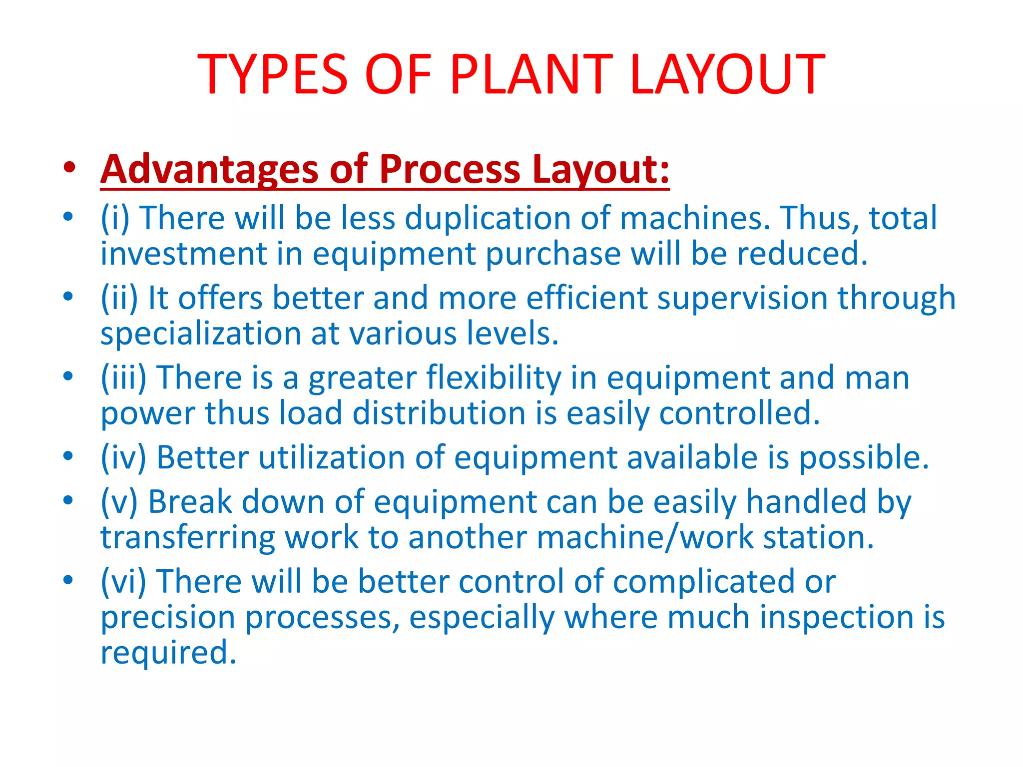 Types of plant layout | PPTX