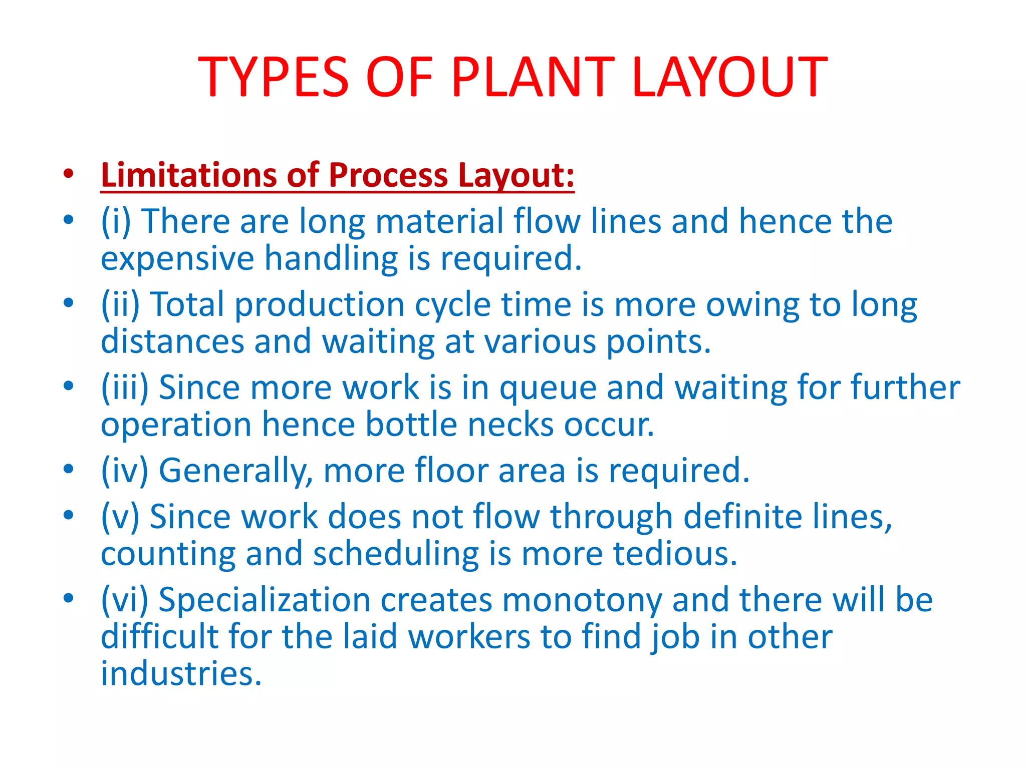 Types of plant layout | PPTX