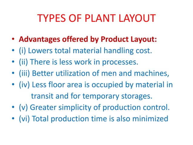 Types of plant layout | PPTX