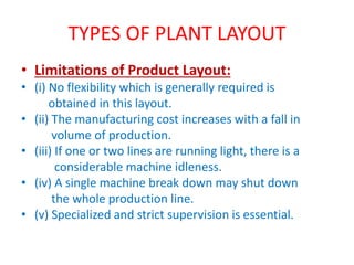 Types of plant layout | PPTX