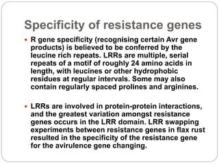 Types of plant resistance to pathogens | PPTX