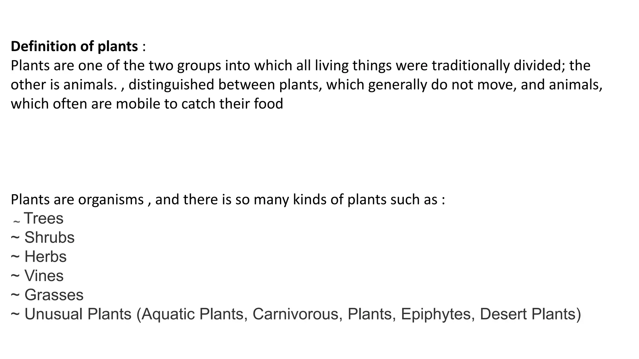 Types of plants | PPTX