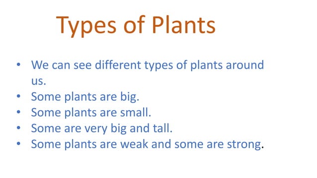 Types of plants | PPTX | Gardening | Home & Garden