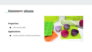 Types of plastics Thermosets Thermoplastics Elastomers | PPTX