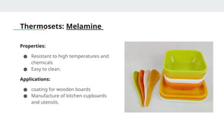 Types of plastics Thermosets Thermoplastics Elastomers | PPTX