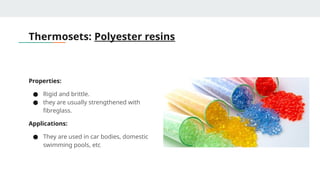 Types of plastics Thermosets Thermoplastics Elastomers | PPTX