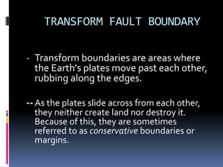 TYPES OF PLATE BOUNDARIES | PPTX