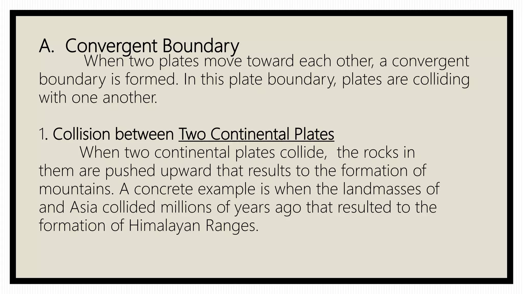 Types of plate boundaries | PPTX