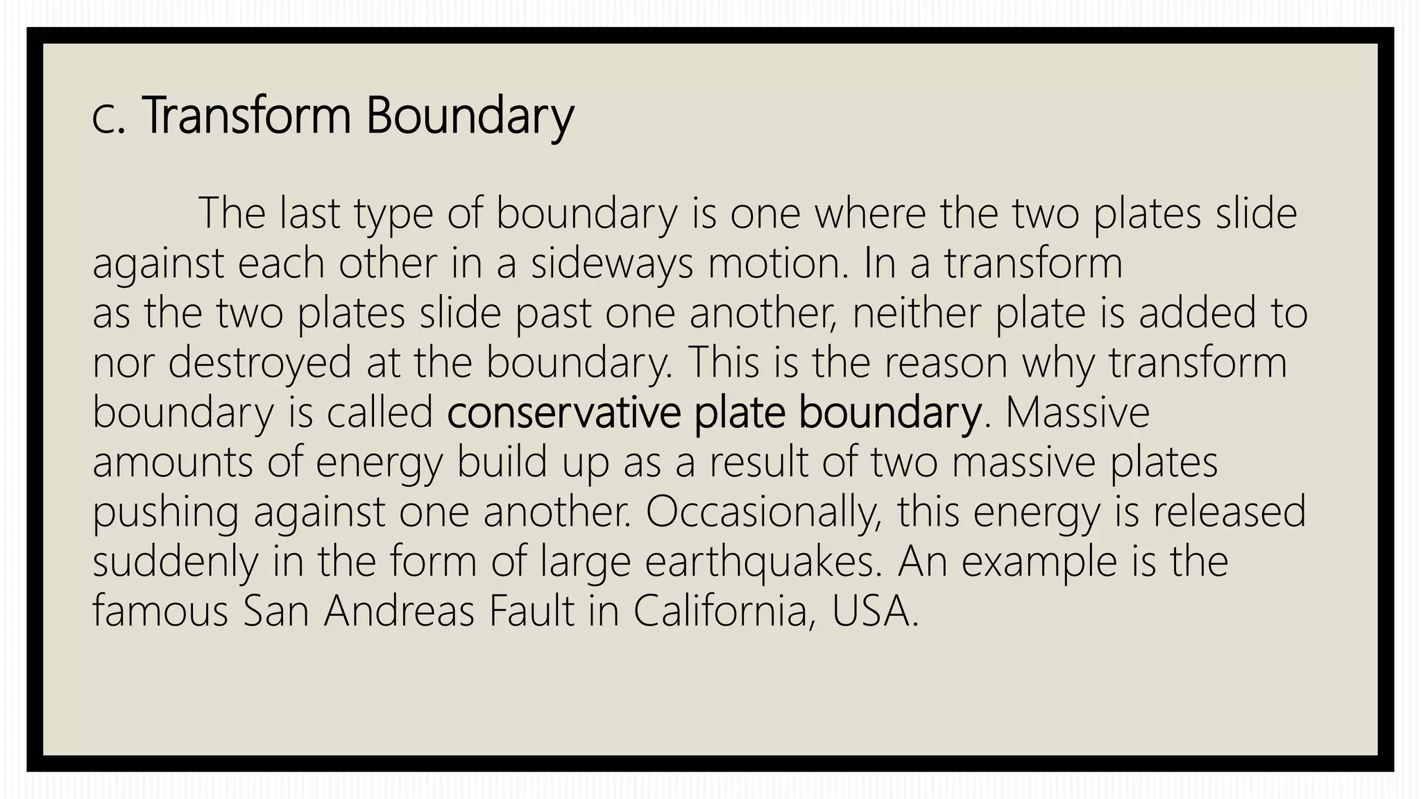 Types of plate boundaries | PPTX