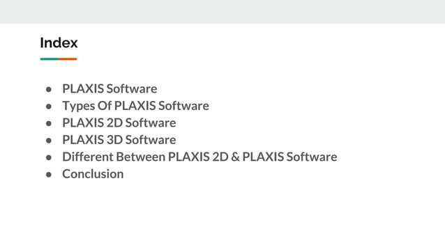 What is PLAXIS Software | Types Of Plaxis Software | PPTX