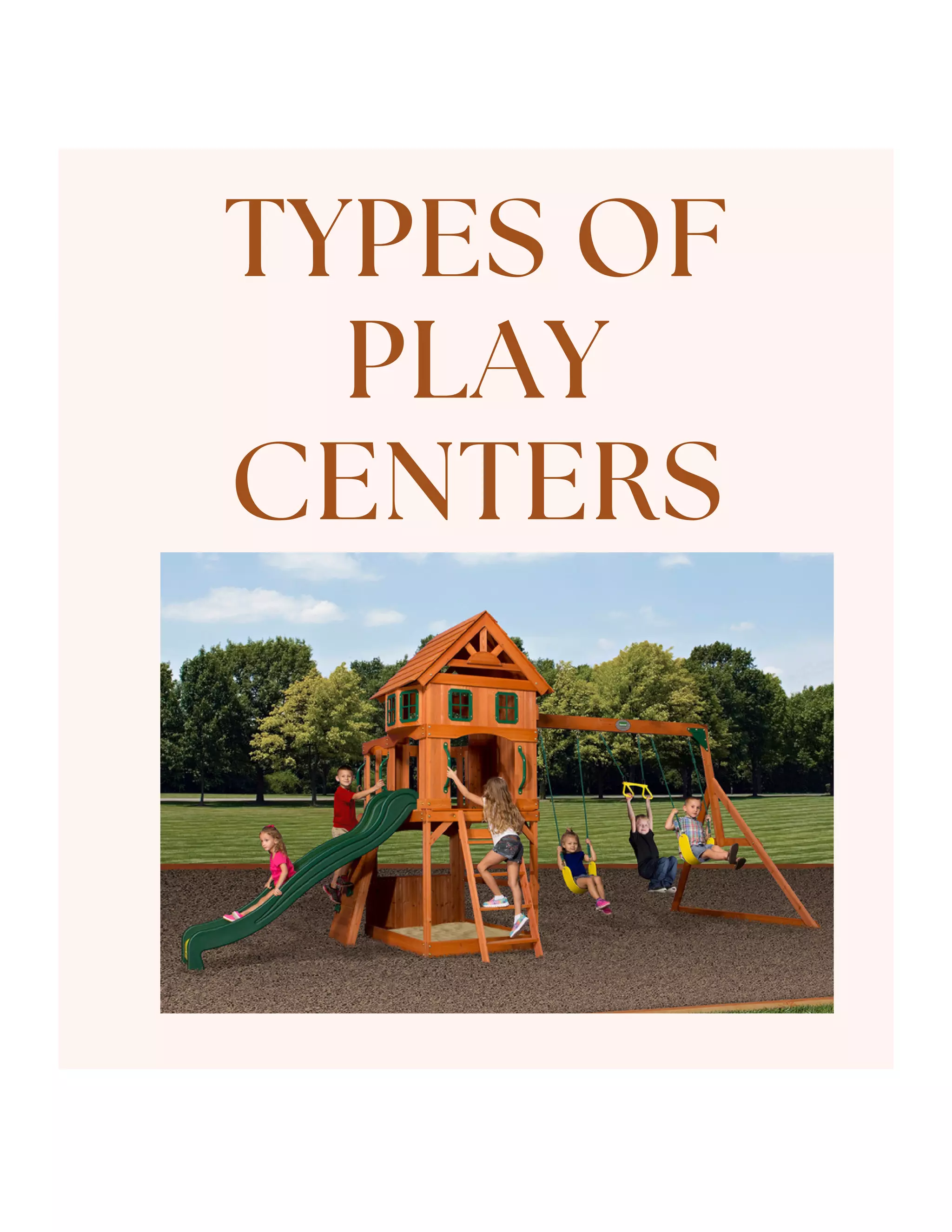 Types of Play Centers - HR Sports | PDF