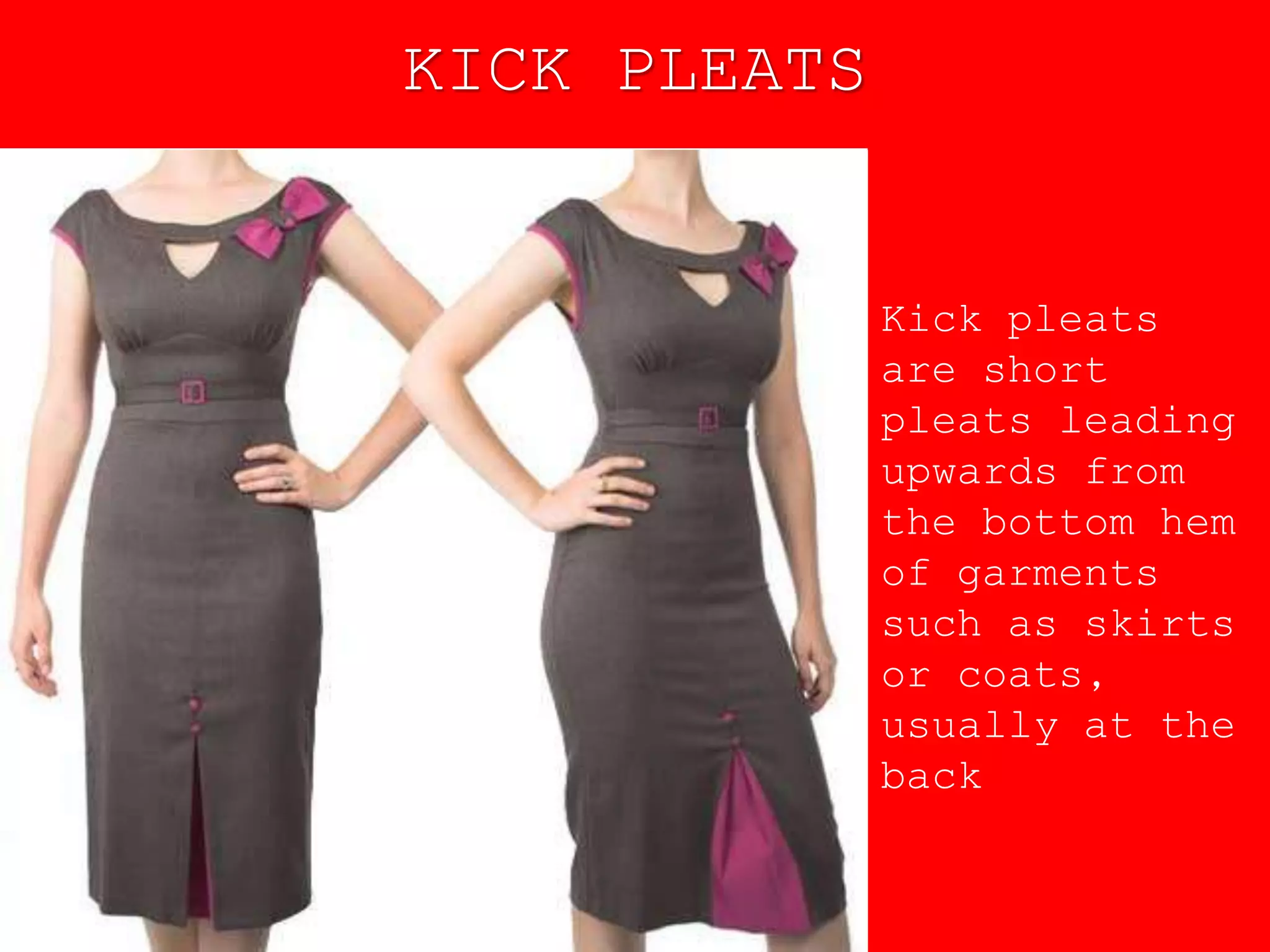 Types of pleats | PPTX