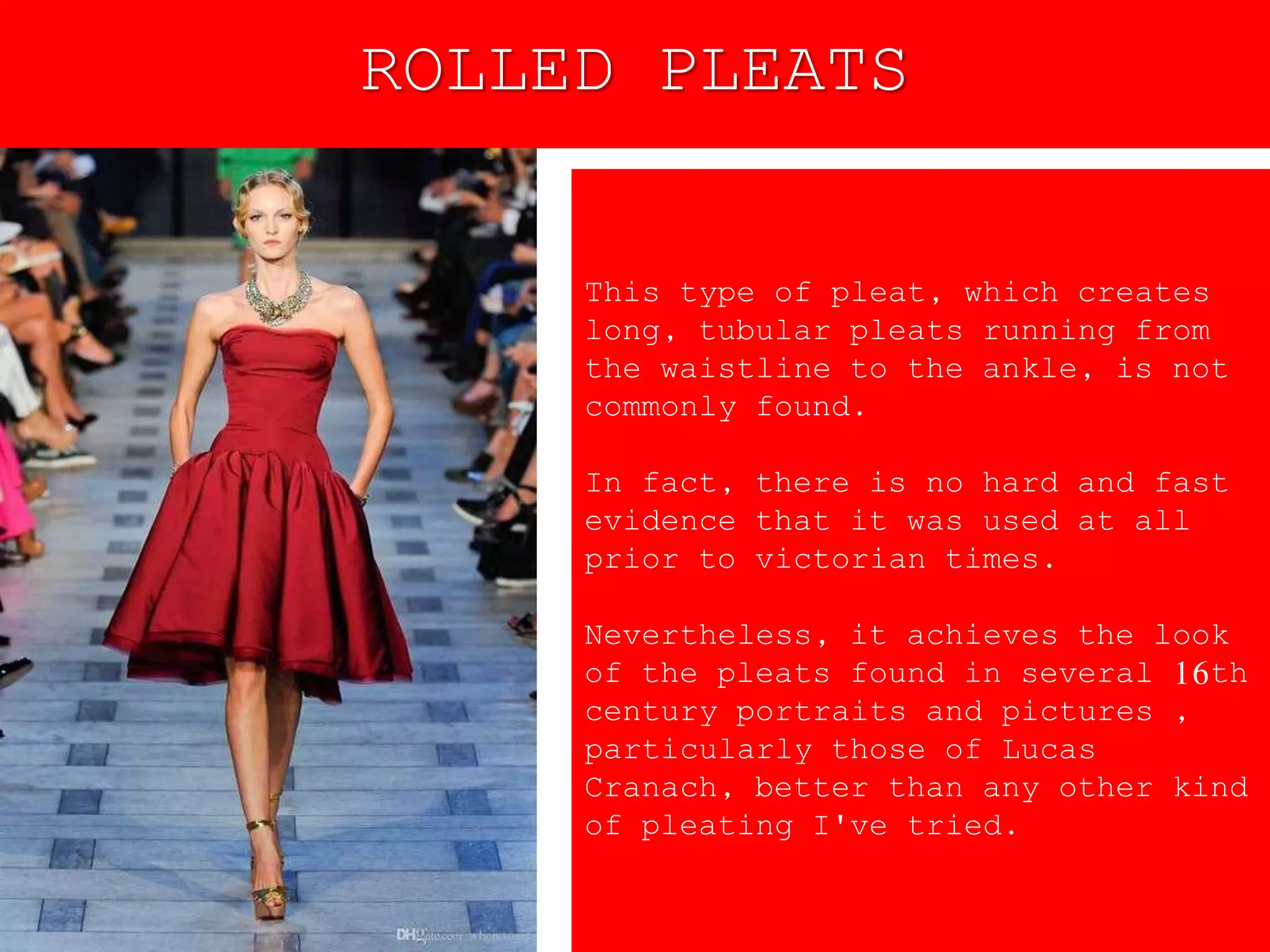 Types of pleats | PPTX
