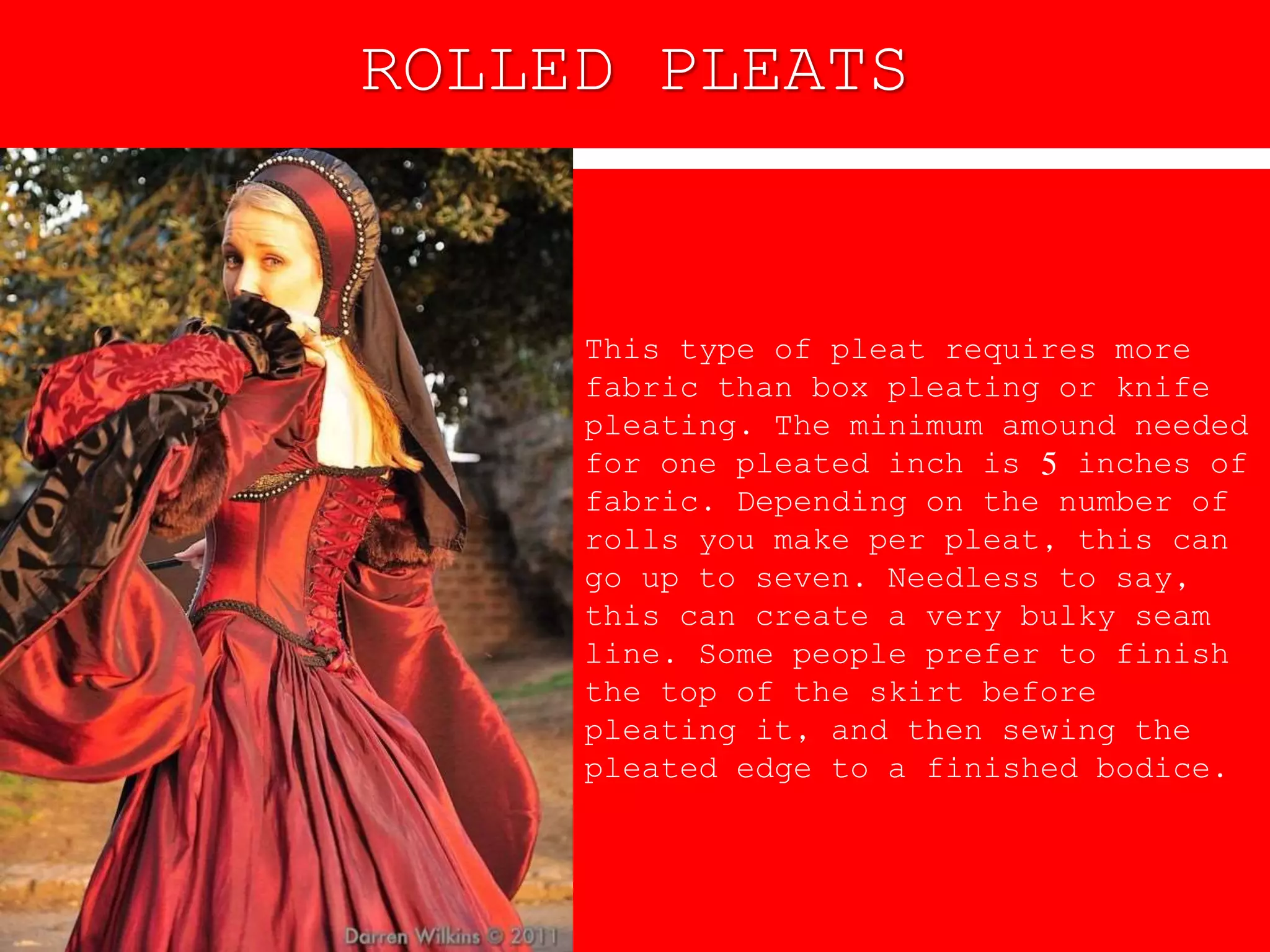 Types of pleats | PPTX