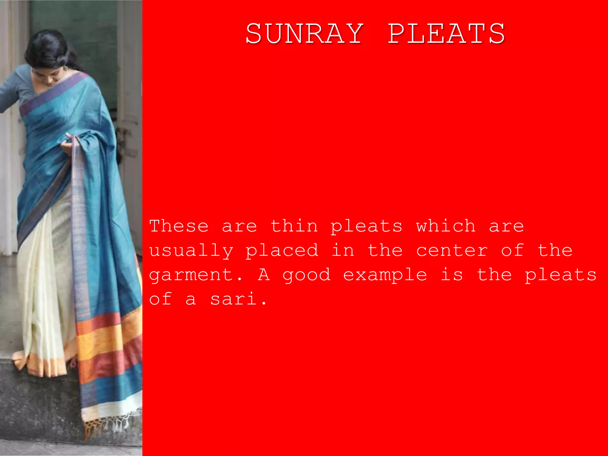 Types of pleats | PPTX
