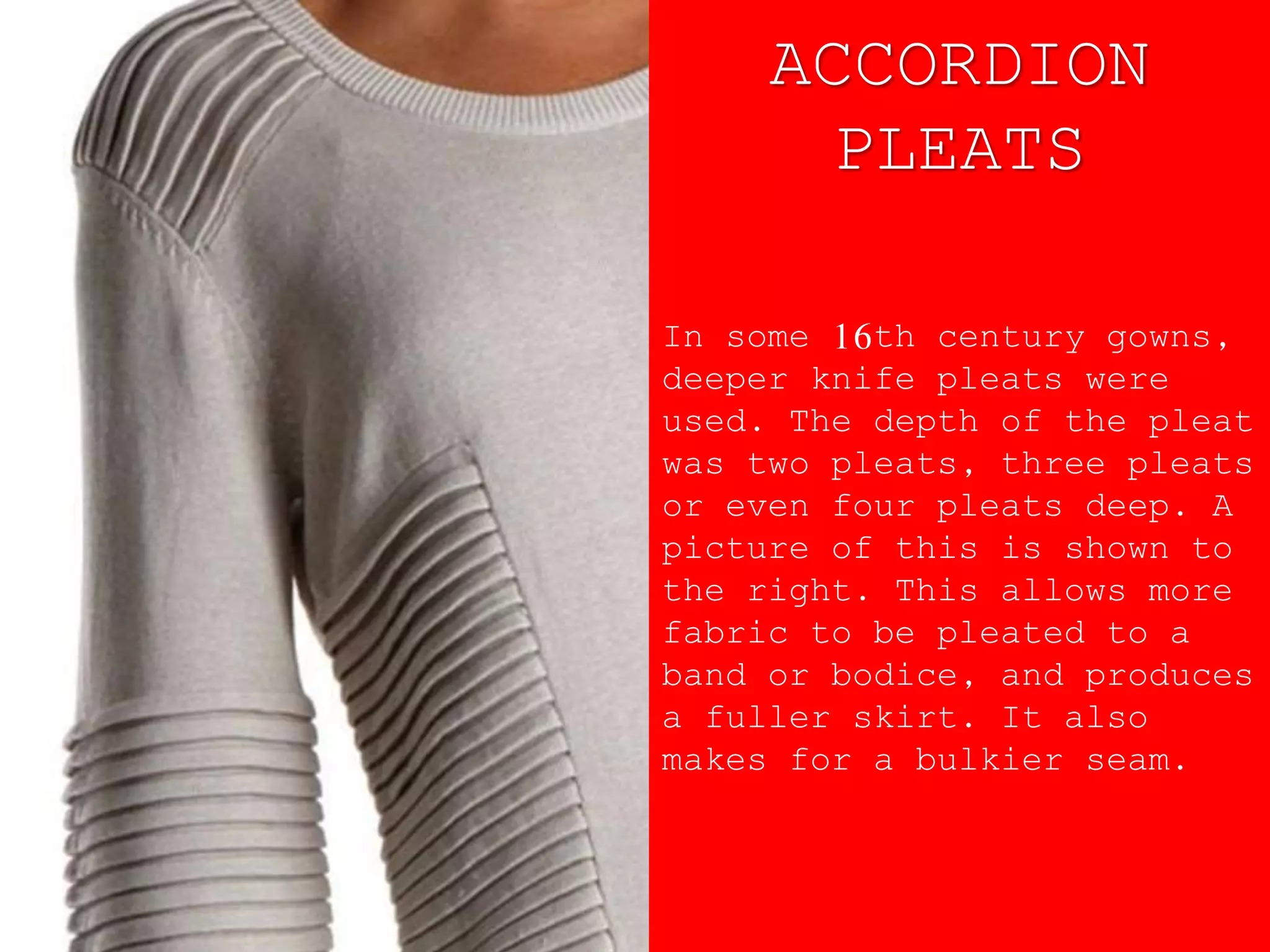 Types of pleats | PPTX