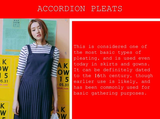 Types of pleats | PPTX