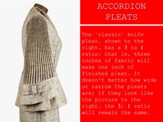 Types of pleats | PPTX