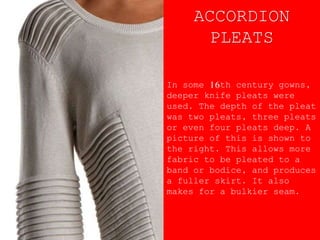 Types of pleats | PPTX