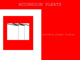 Types of pleats | PPTX
