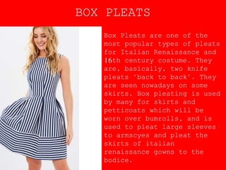 Types of pleats | PPTX