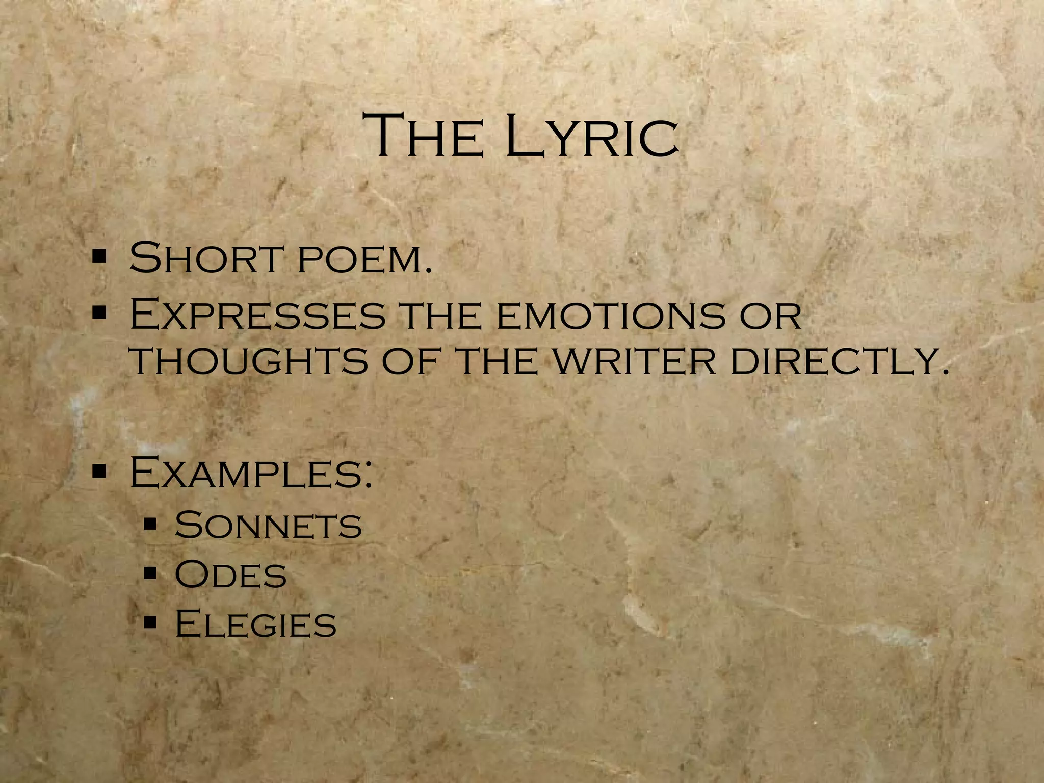 Types of Poems | PPT