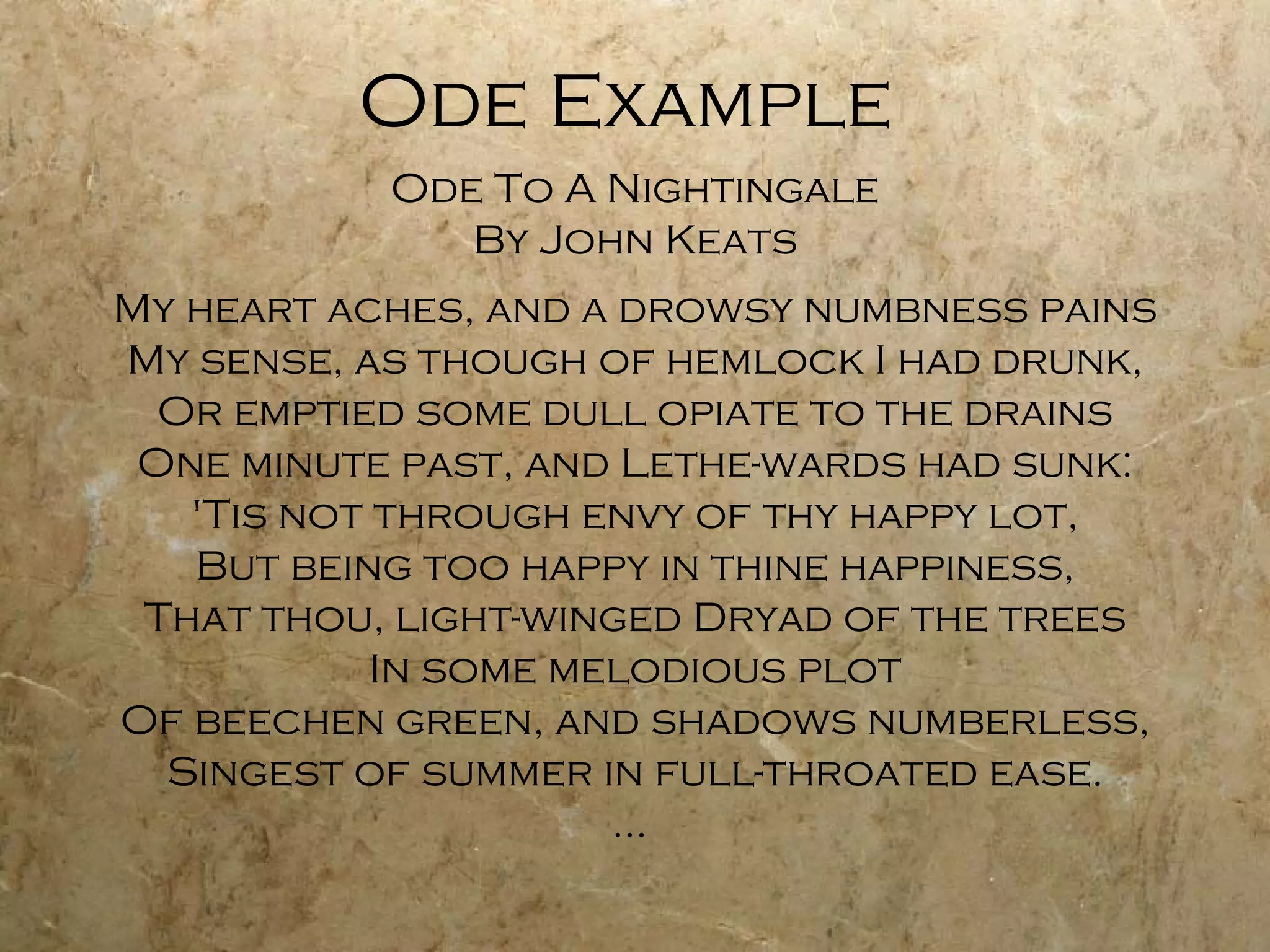 Types of Poems | PPT