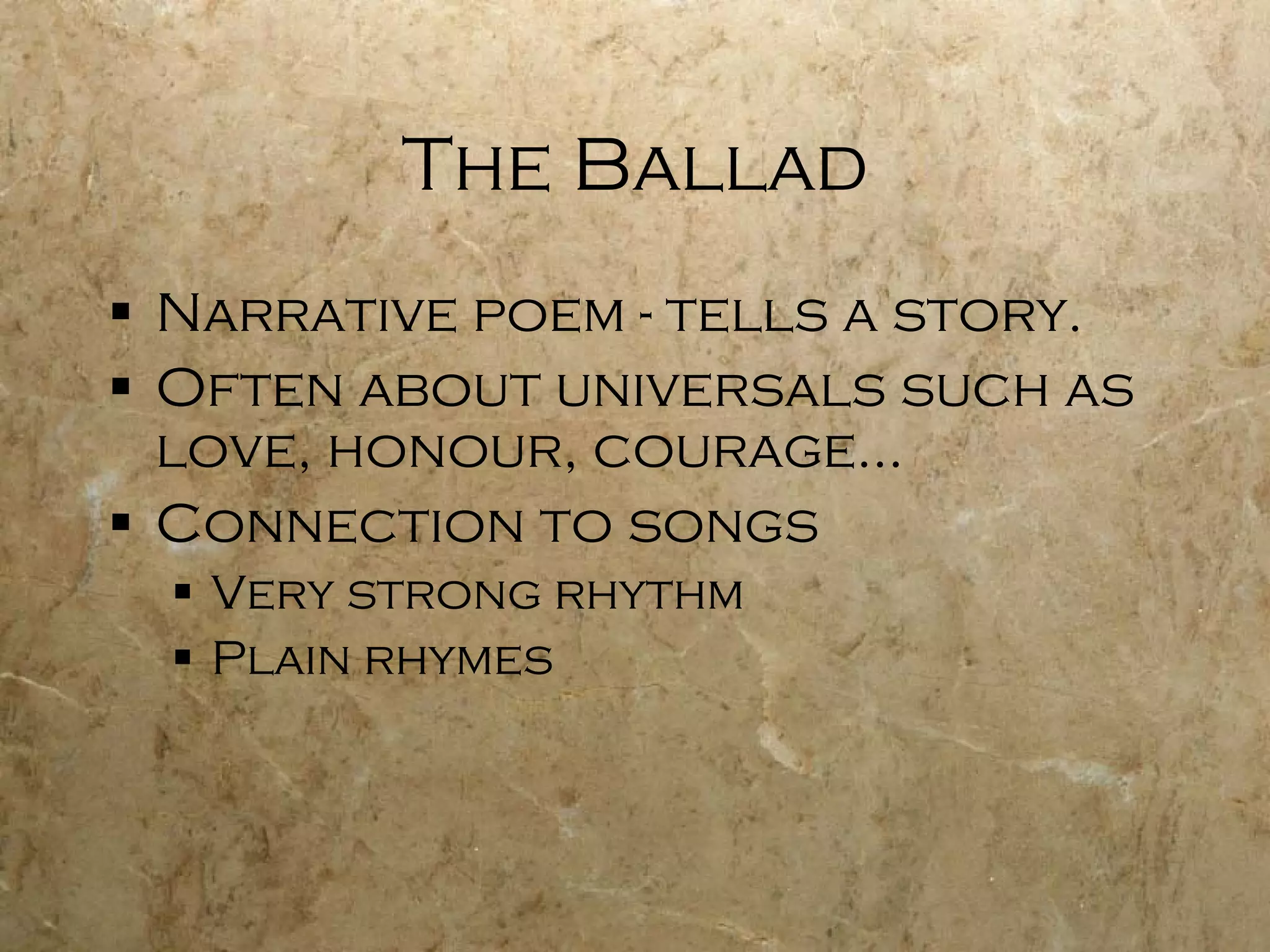 Types of Poems | PPT