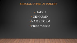 Types of poetry | PPTX