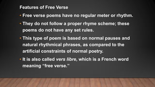 Types of poetry | PPTX