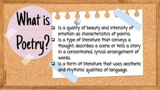 Types of Poetry | PDF